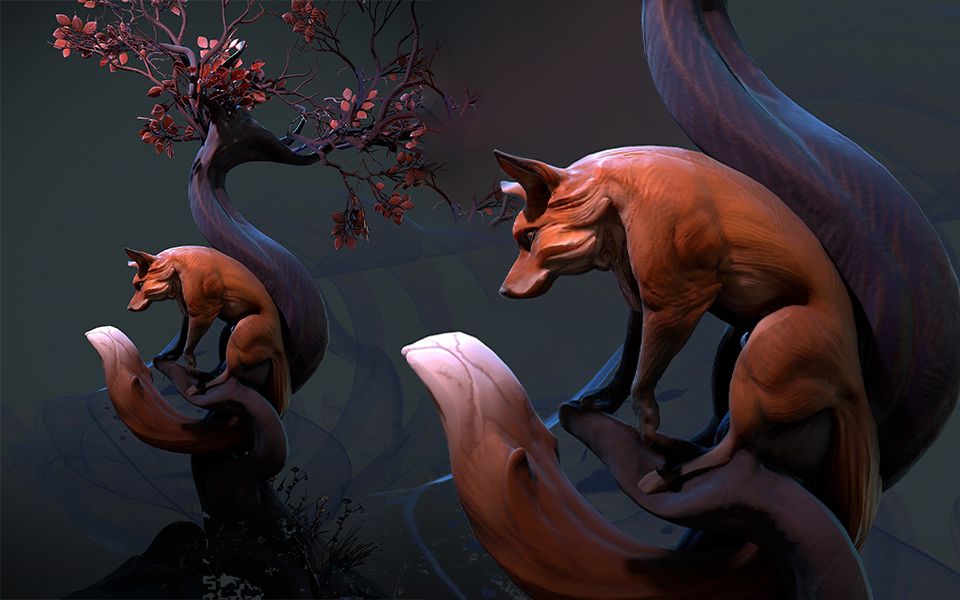 【ZBrush】零基础雕刻木头,生物类教程,新手直呼好家伙