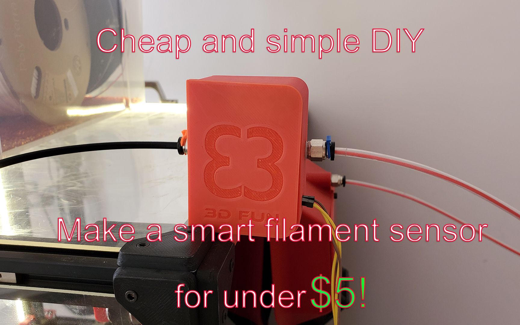 低成本自制3D打印智能耗材检测模块,断料检测,堵头堵料检测