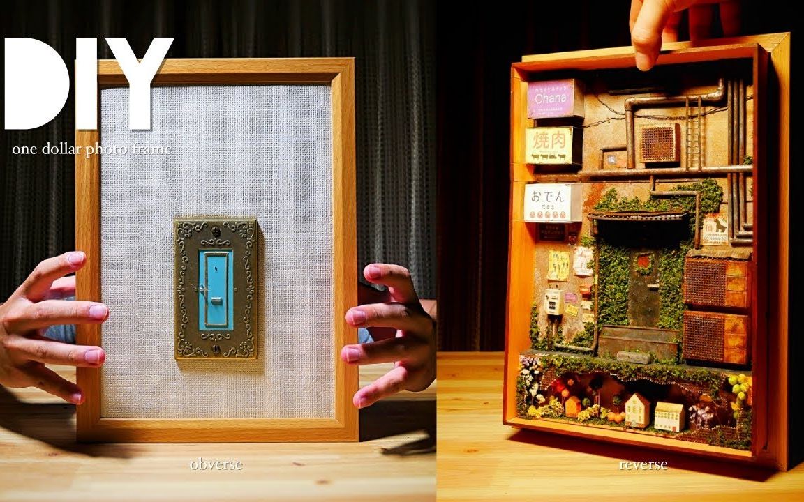 【微缩模型】【中字】相框中的微型古董小巷世界