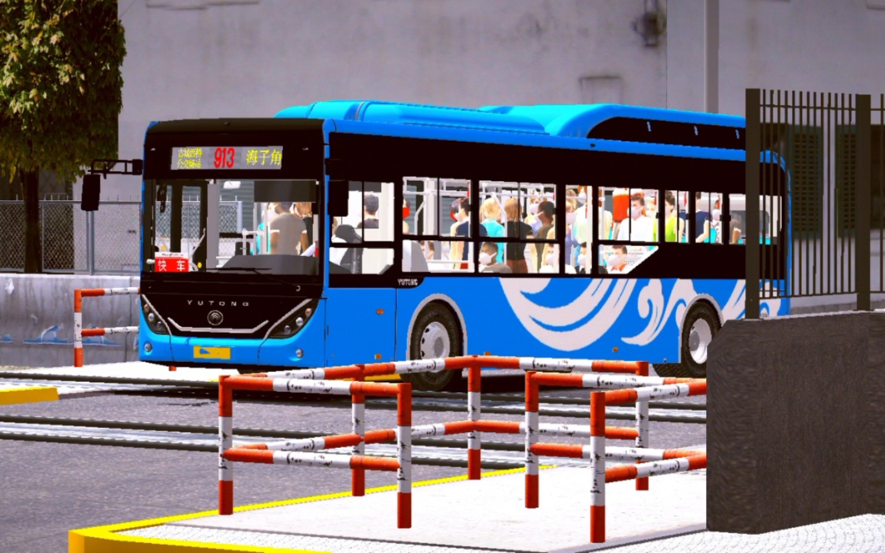 【PBSU】驾驶宇通E10i顶置电池行驶于Tintillo地图