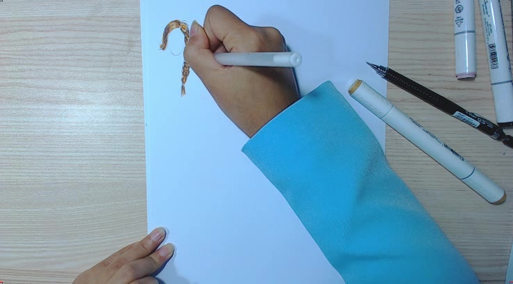 人物的头发怎么画?时装画中,这9种头发的画法,让你掌握不一样的发型...