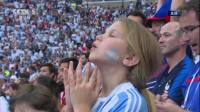 2018年世界杯 1/8决赛 法国VS阿根廷 【花絮】阿根廷小球迷双手拭去...