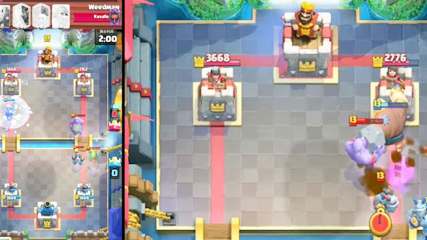 皇室战争4100杯卡组推荐,精彩击杀,搞笑对战,无敌卡组002