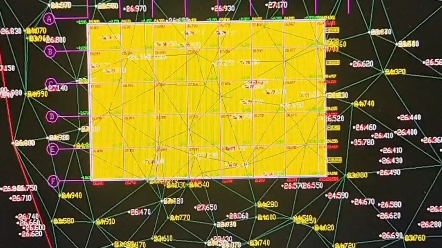鸿业土方两期间方格网