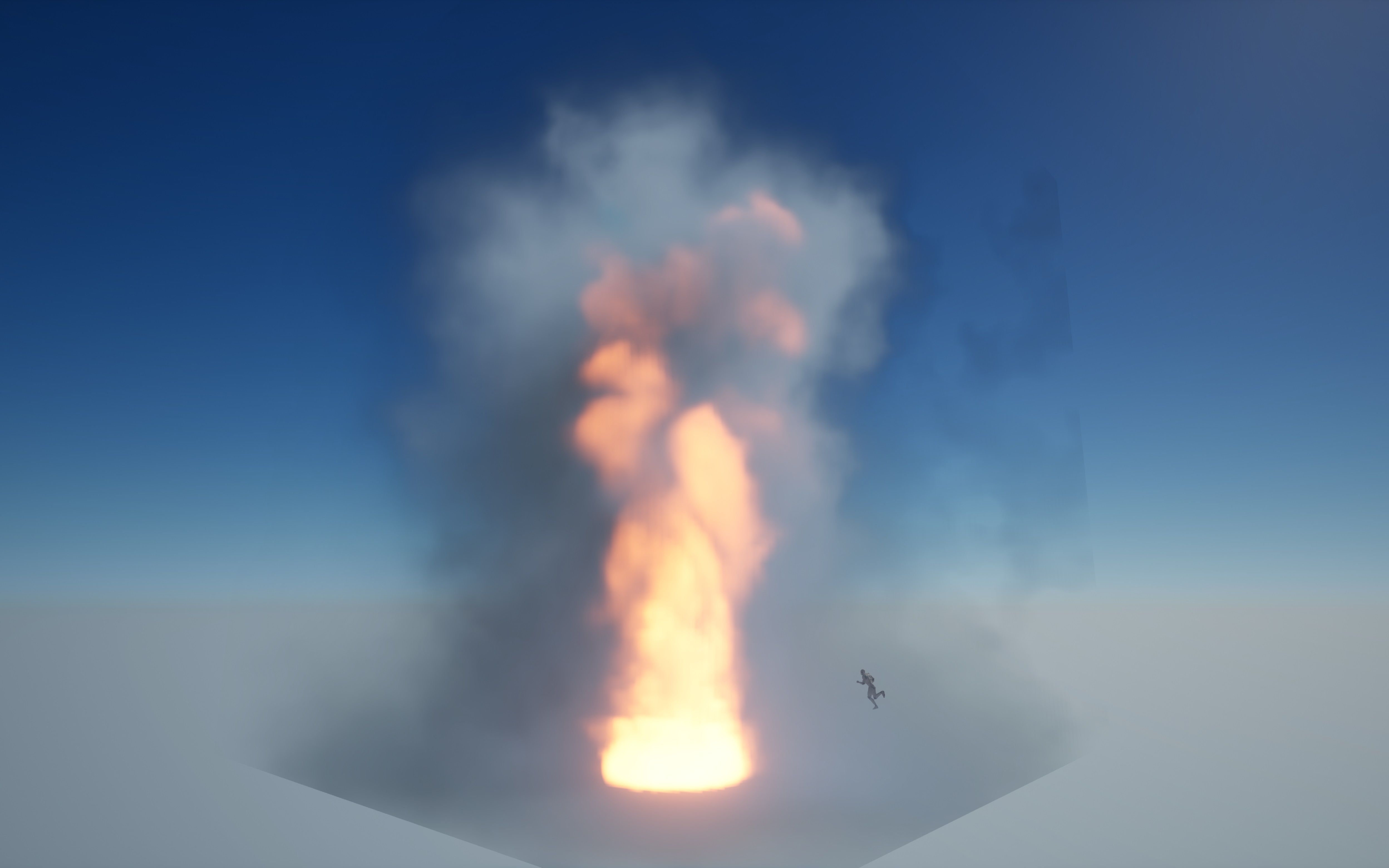 UE爆炸!3D实时模拟!配合Raytracer体积材质