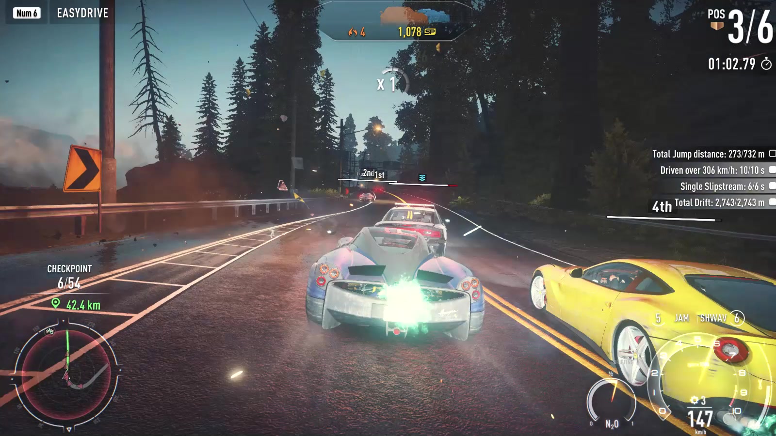 极品飞车 18 Grand Tour(自定义难度——金牌被捕)