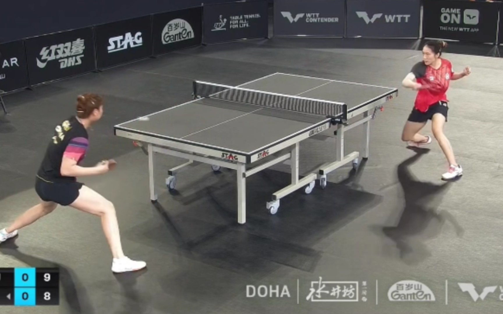 朱成竹3:0齐菲 2023多哈乒乓球资格赛