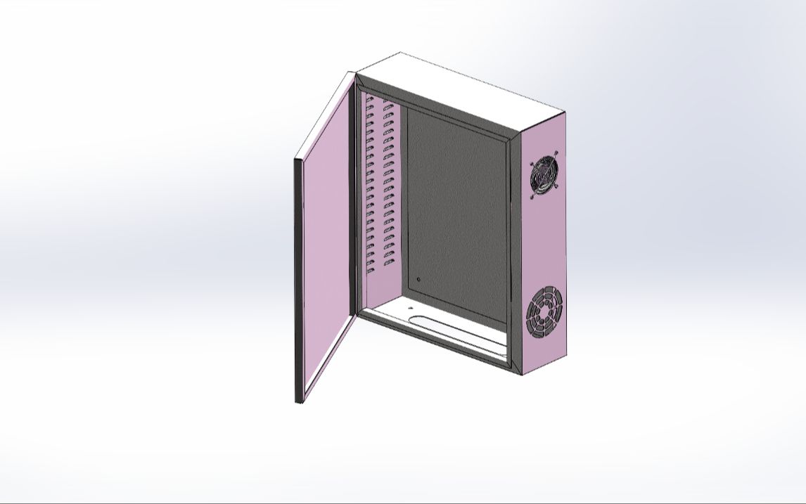 如何用solidworks绘制钣金电控柜?看完就会了