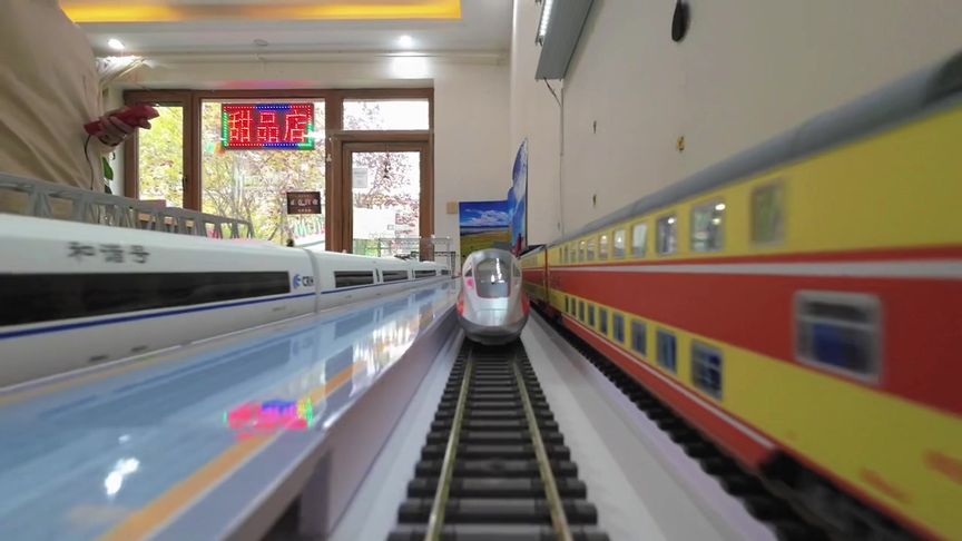 忙碌的一天#火车模型 #铁路 #火车 #第一视角