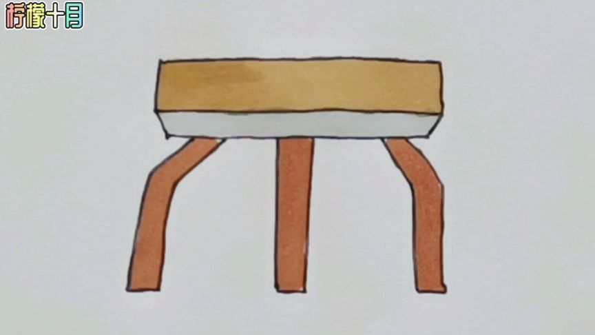 三角桌简笔画,好看的三角桌