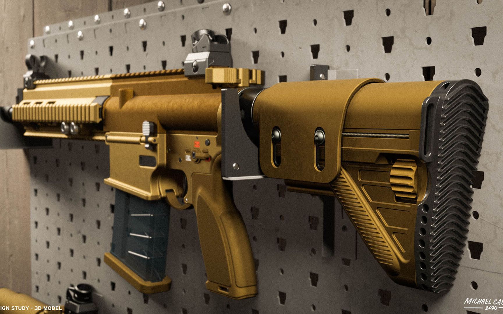 【3D建模】枪械高模制作--3D狙击枪建模教学