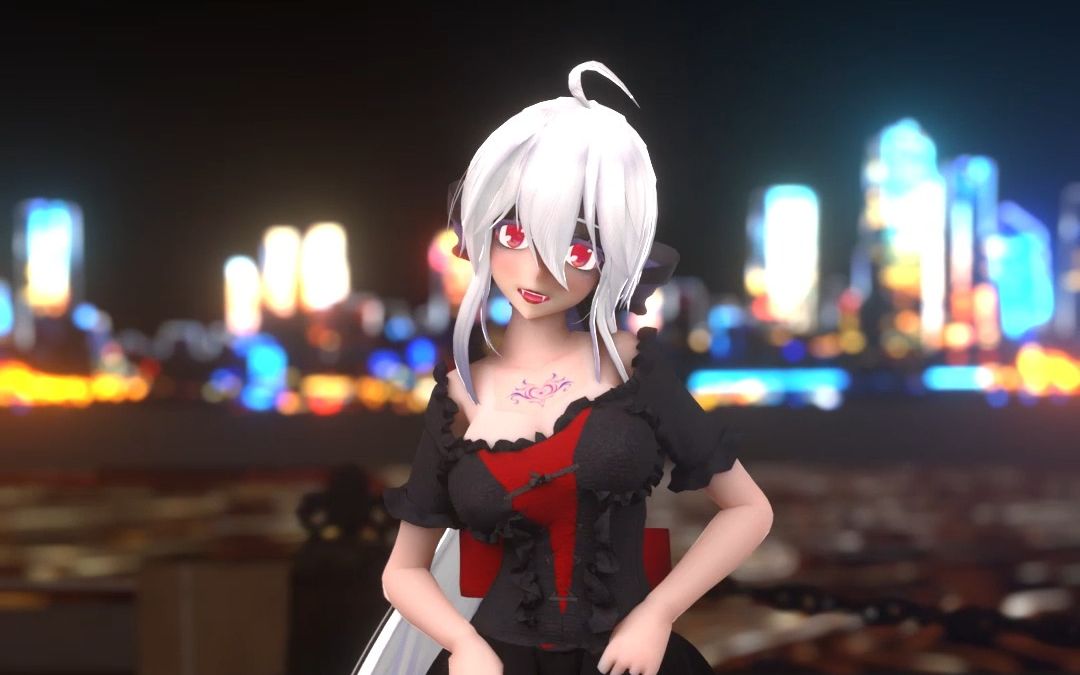【弱音MMD/布料解算/竖屏/装备掉落】喧闹城市一点喧嚣— Mellow ...