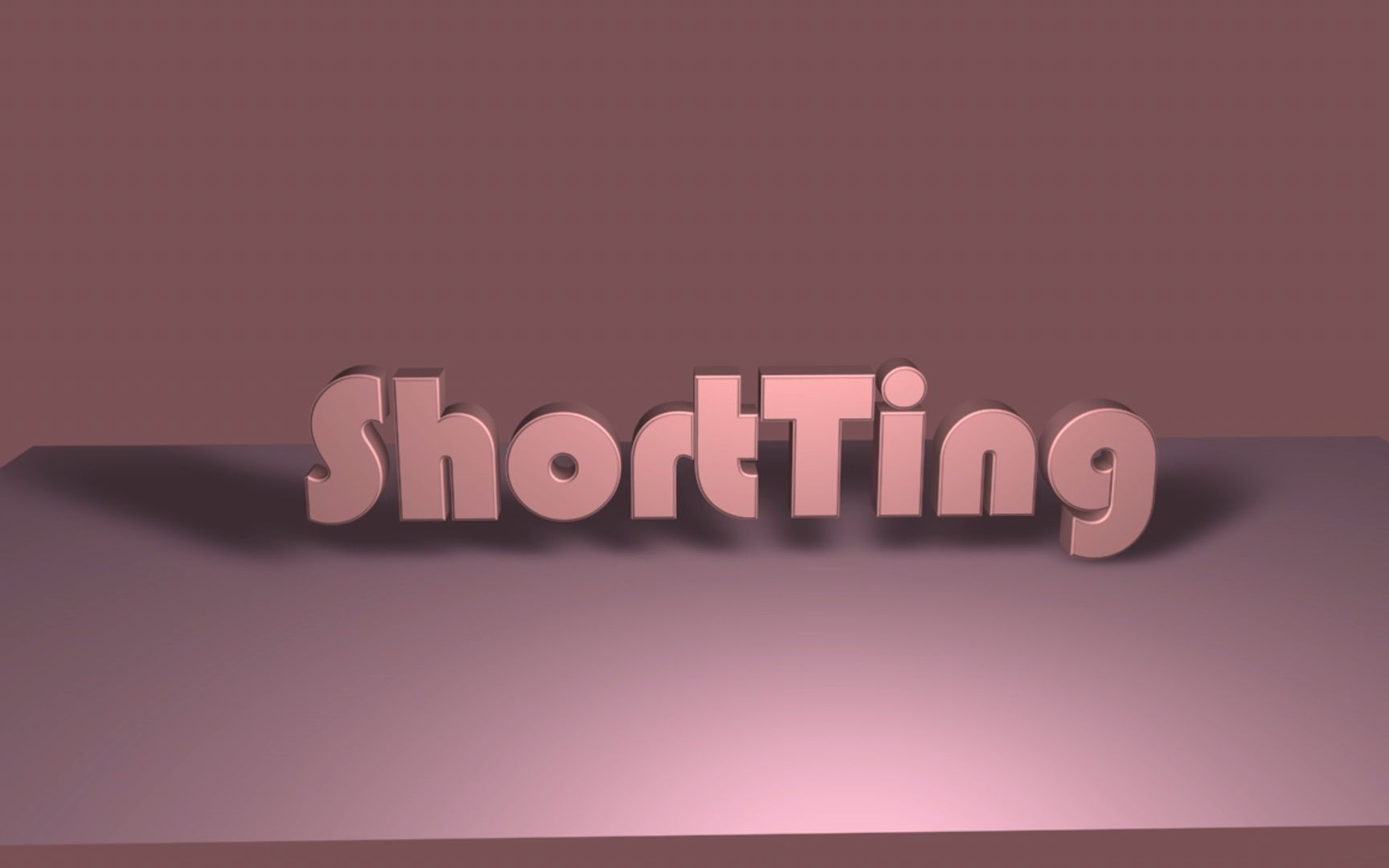 ShortTing丨AE 3D文字效果开头动画