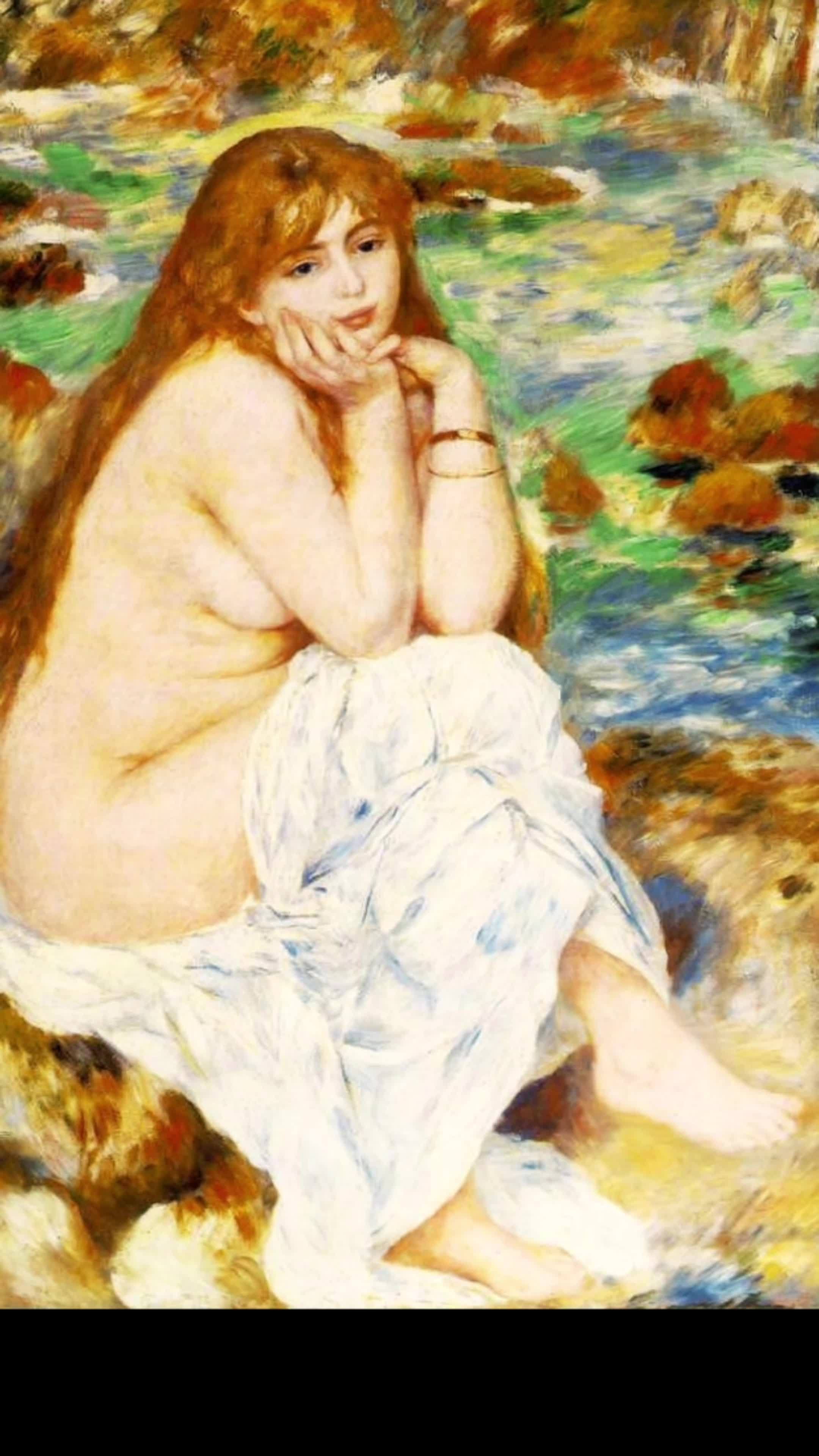 世界名画|皮埃尔-奥古斯特·雷诺阿《Seated Nude》作品 绘画分享 ...