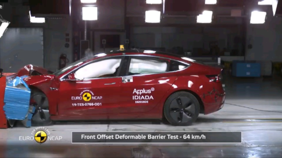 2019 特斯拉 Model 3 全面碰撞测试 euro ncap