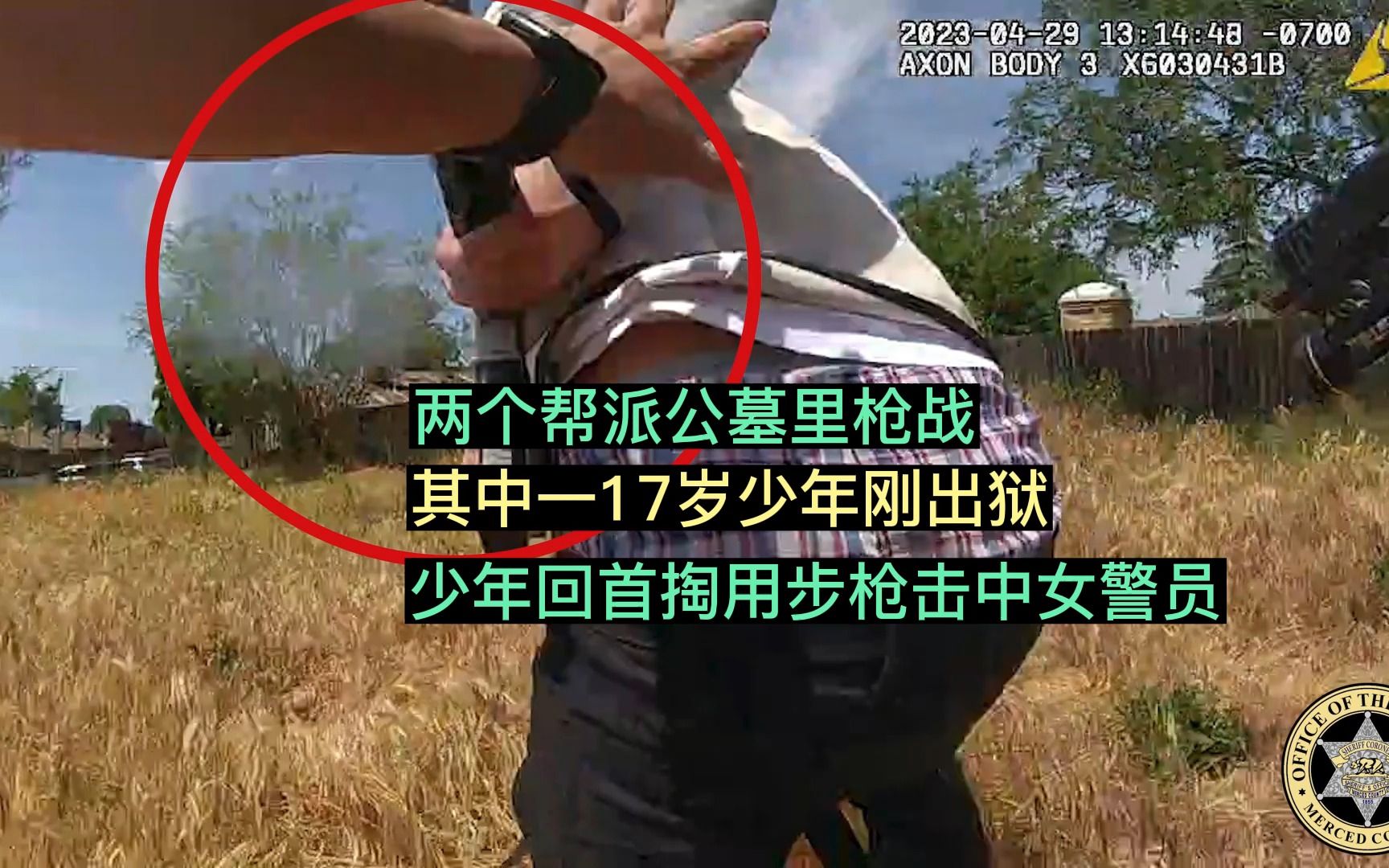585期:帮派成员公墓里枪战,刚出狱的17岁少年回首掏用步枪击中女警员