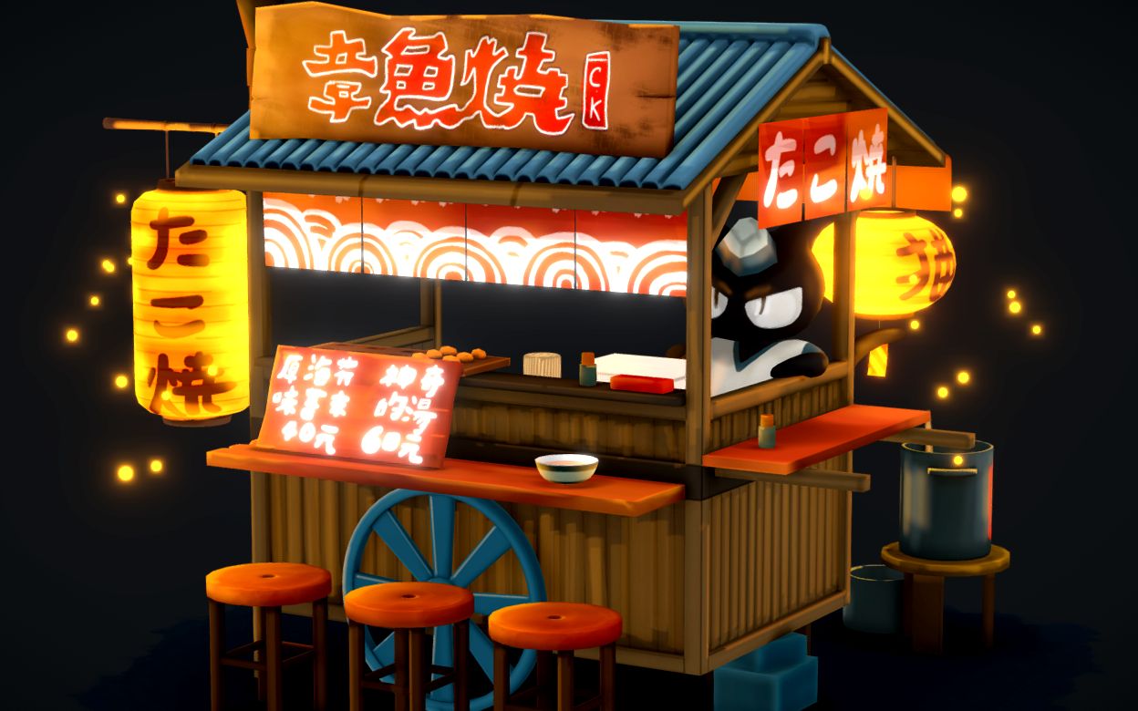 ...小推车”场景建模、Maya零基础模型制作(模型+UV+贴图)全流程讲解!