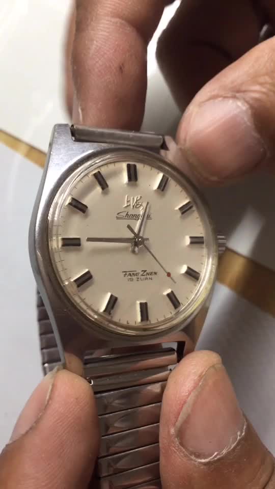 你爱收藏我爱维修!盘一个老上海!#手表 #手表维修 #工匠精神