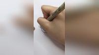 拼命飞翔的小鸟#简笔画
