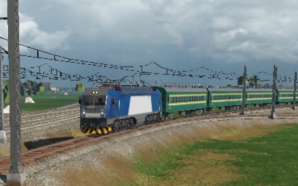 【狂热运输2】比某标杆车载客还多的乡村单线电气化铁路:K2次列车...