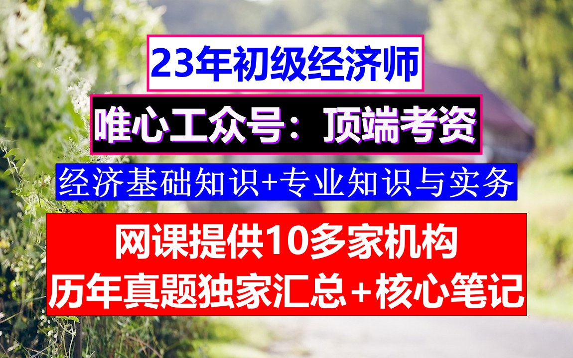 ...初级经济师《经济基础》真题及答案初级经济师和初级审计师含金量
