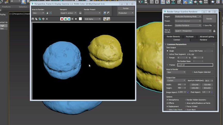 3dmax石头法线贴图烘焙实例
