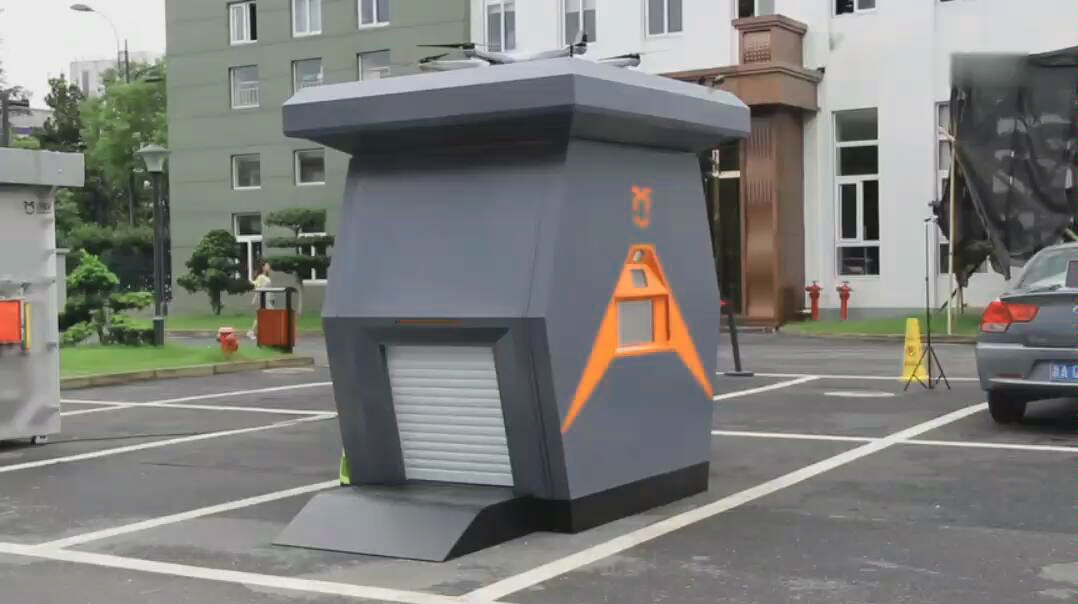 迅蚁无人机配送接驳操作-无人机送货