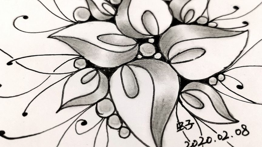 零基础养成艺术家的禅绕画