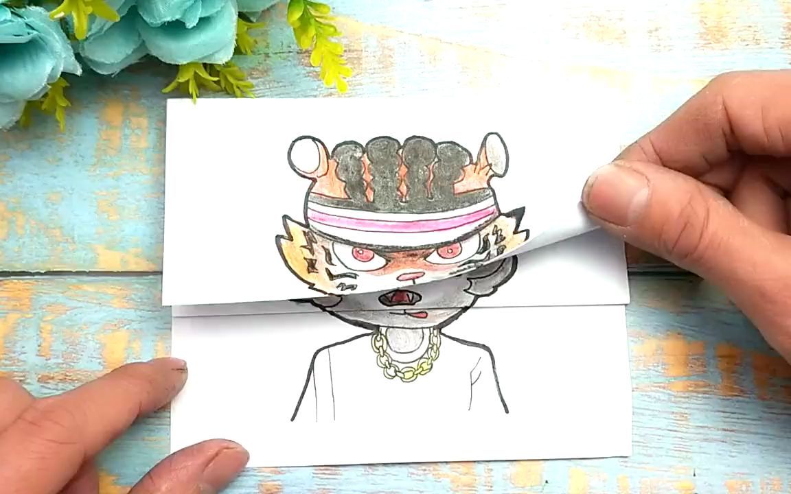 一款喜羊羊与灰太狼之筐出未来卡通画,虎翼三次升级变脸,很有趣
