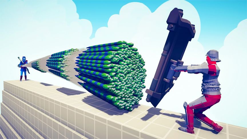 全面战争模拟器:反转士兵对战神之兵种,最菜反转没得跑了