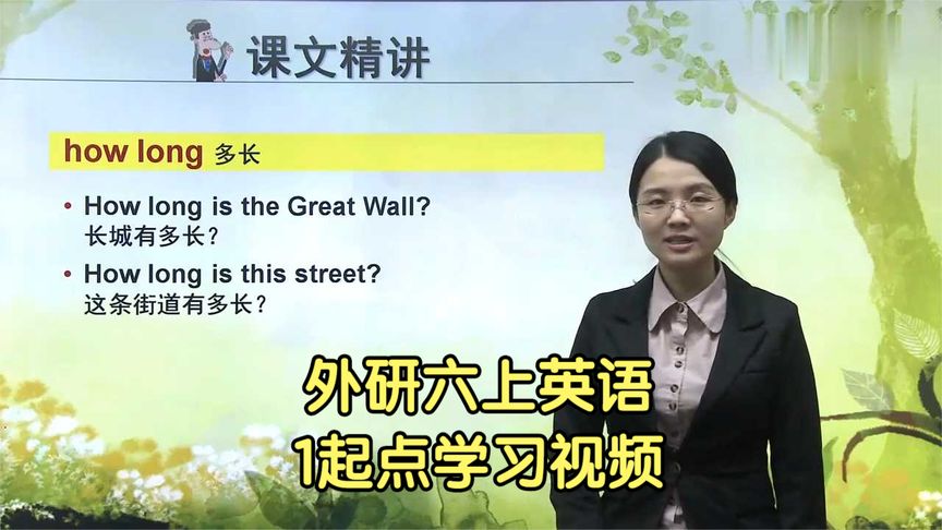 外研版1起点英语六年级上册同步学习视频辅导