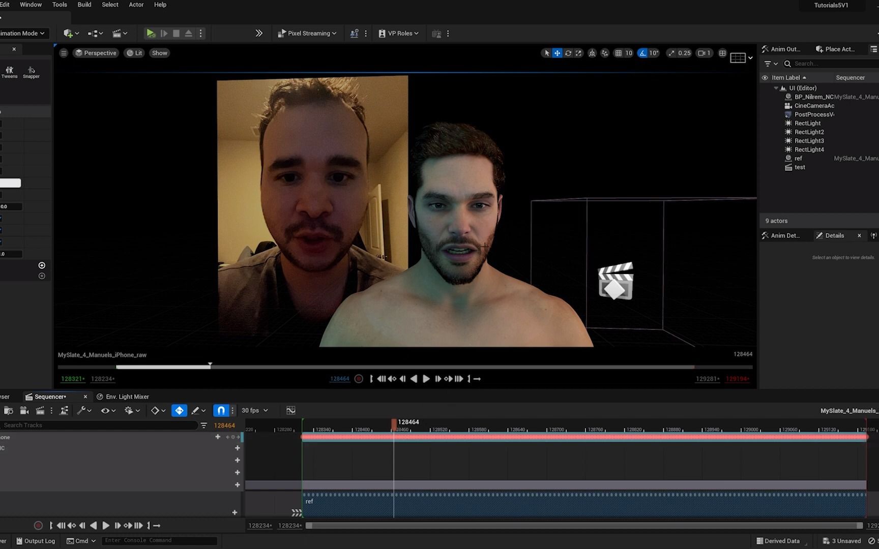 Unreal Engine 5.1 实时面部跟踪数据导入教程-Livelink face importer