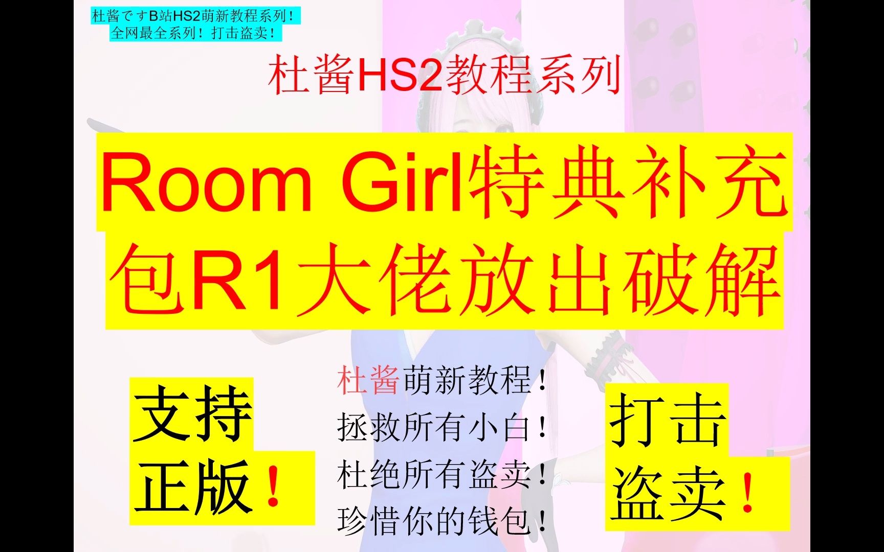 room girl特典补充包R1大佬放出破解-杜酱全网最全萌新教程系列之RG...