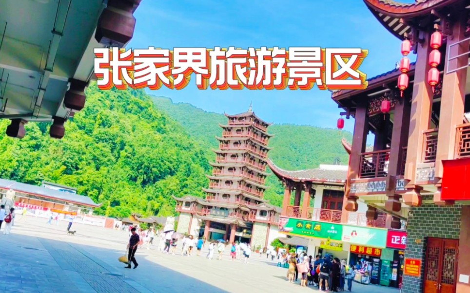 第一站,今天上午顺利到达张家界旅游景点,哇!一片人山人海,太壮观了!