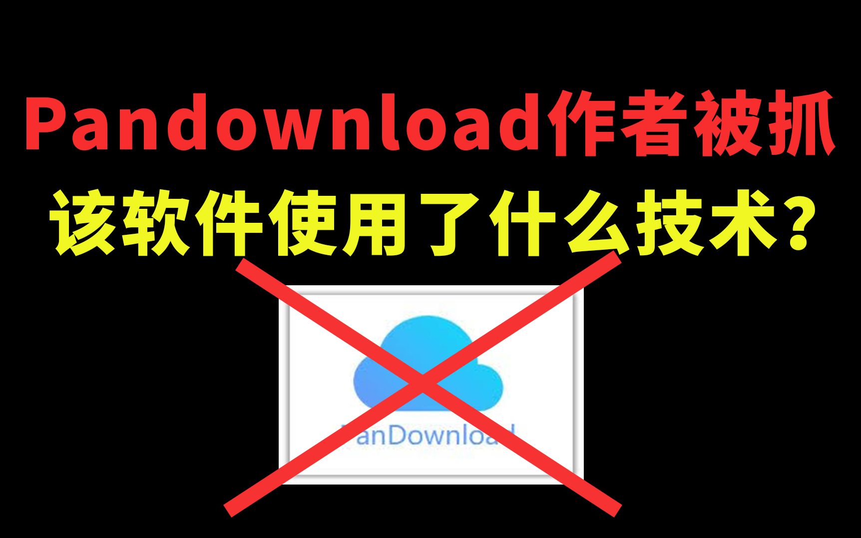 Pandownload作者被抓,该软件使用了什么技术?编程up主分析软件技术...