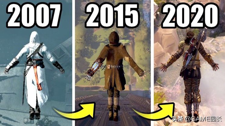 历代的信仰之跃进化《刺客信条》进化史