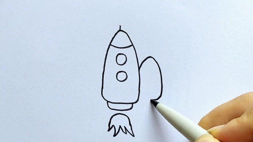火箭这样画好看吗?创意简笔画,儿童画,少儿创意美术