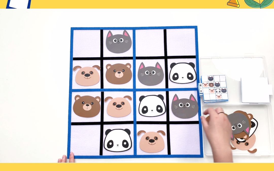 幼儿园《动物数独》让幼儿了解数独的游戏规则,发展幼儿思维推理能力