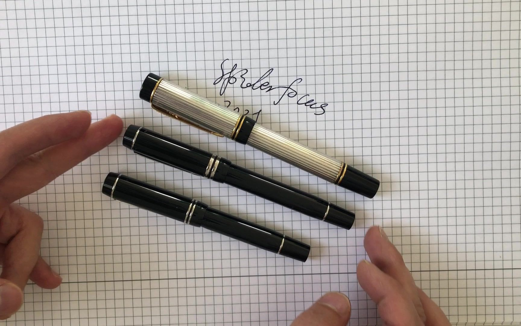 钢笔小知识(10)派克世纪(豆腐,Duofold)三种尺寸