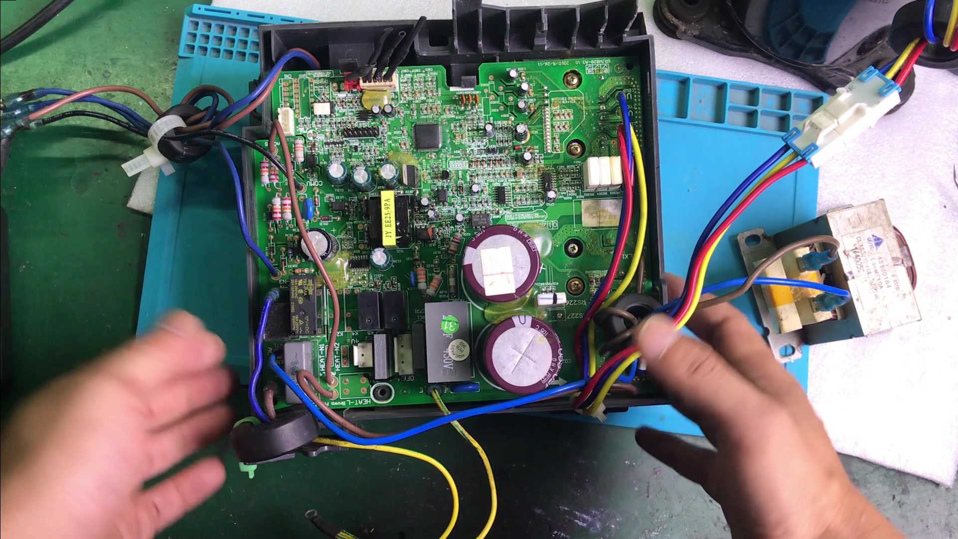 格力变频空调疑难杂症,三个灯闪烁,E6故障(下)