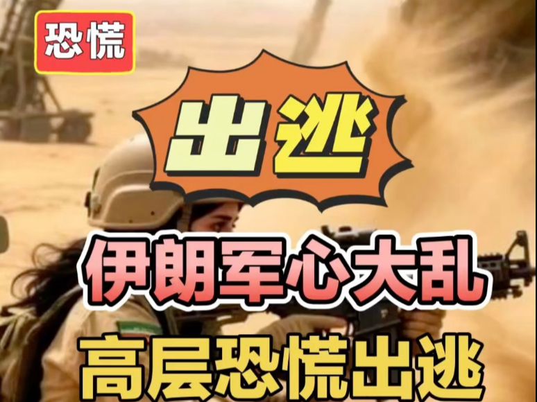 伊朗军心大乱,高层恐慌出逃?