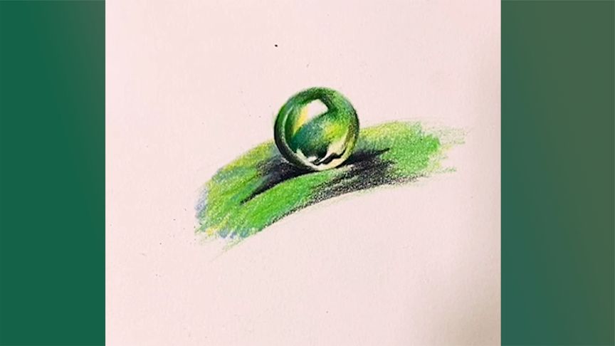 彩铅大咖教你画小水珠,超详细教程