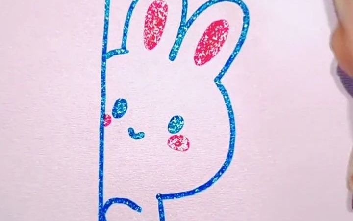 【简笔画】超可爱的小兔兔