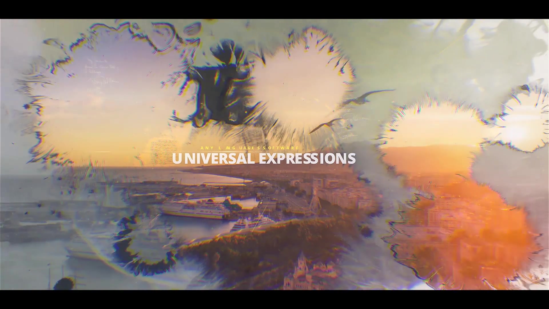 AE模板-大气水墨遮罩图片电影宣传开场