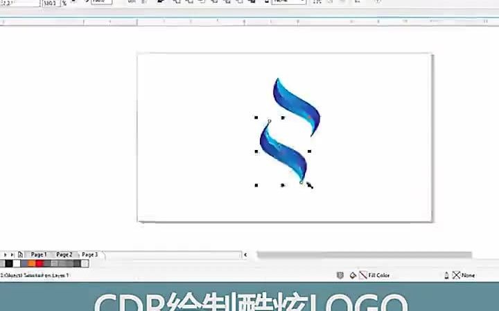 【CDR新手培训】CDR怎么绘制酷炫LOGO cdr怎么样复制并水平移动