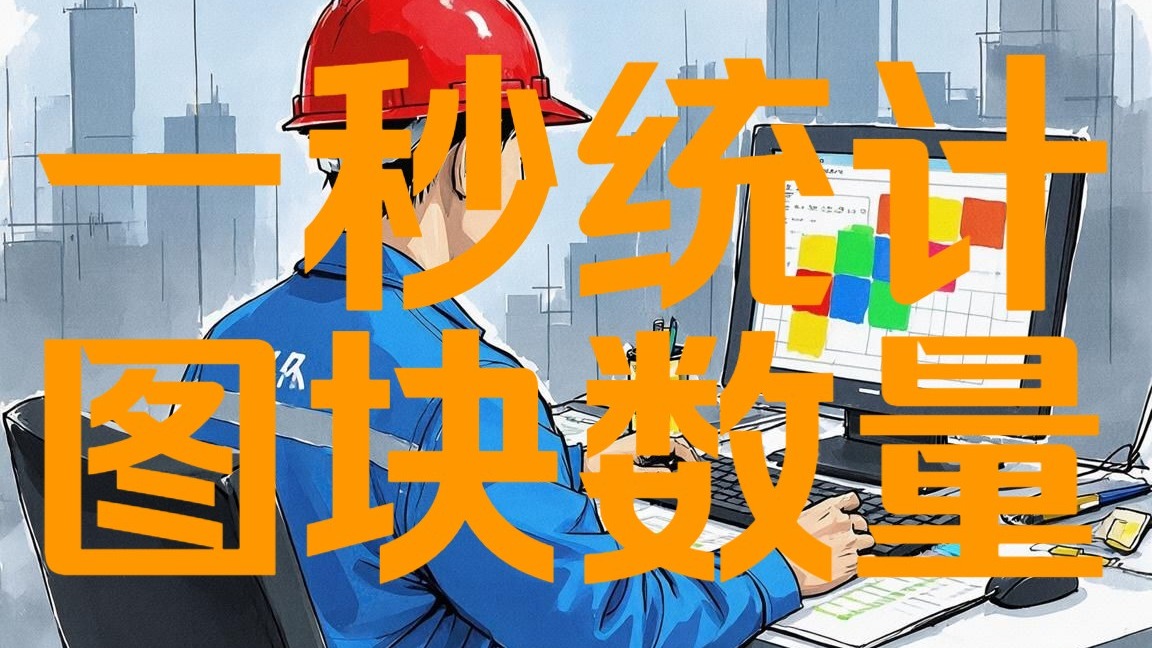 一秒统计CAD中图块数量!