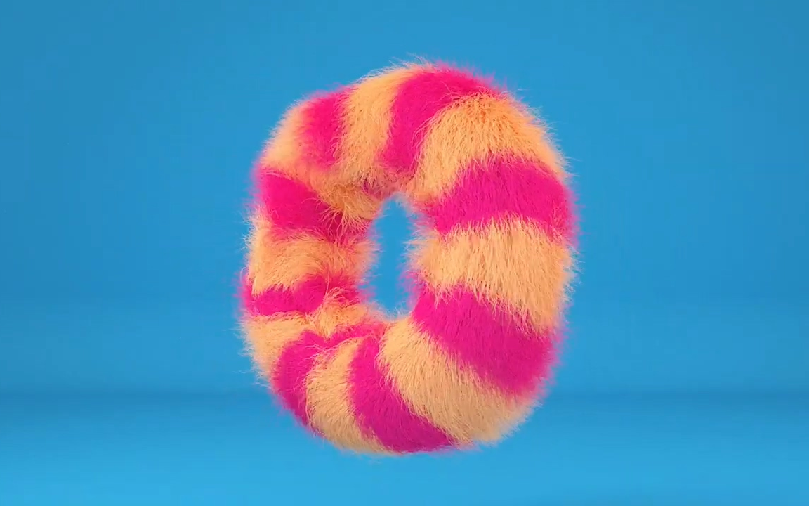 【C4D教程】可爱毛绒球动画效果【中英字幕】