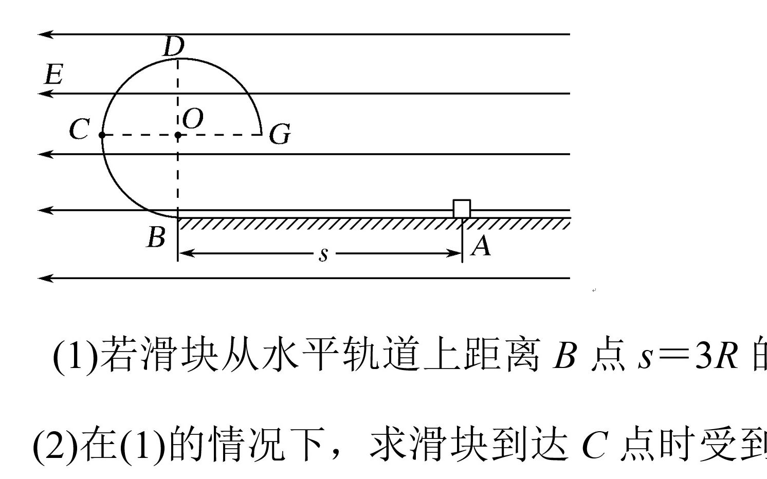 电场中的直线运动和圆周运动