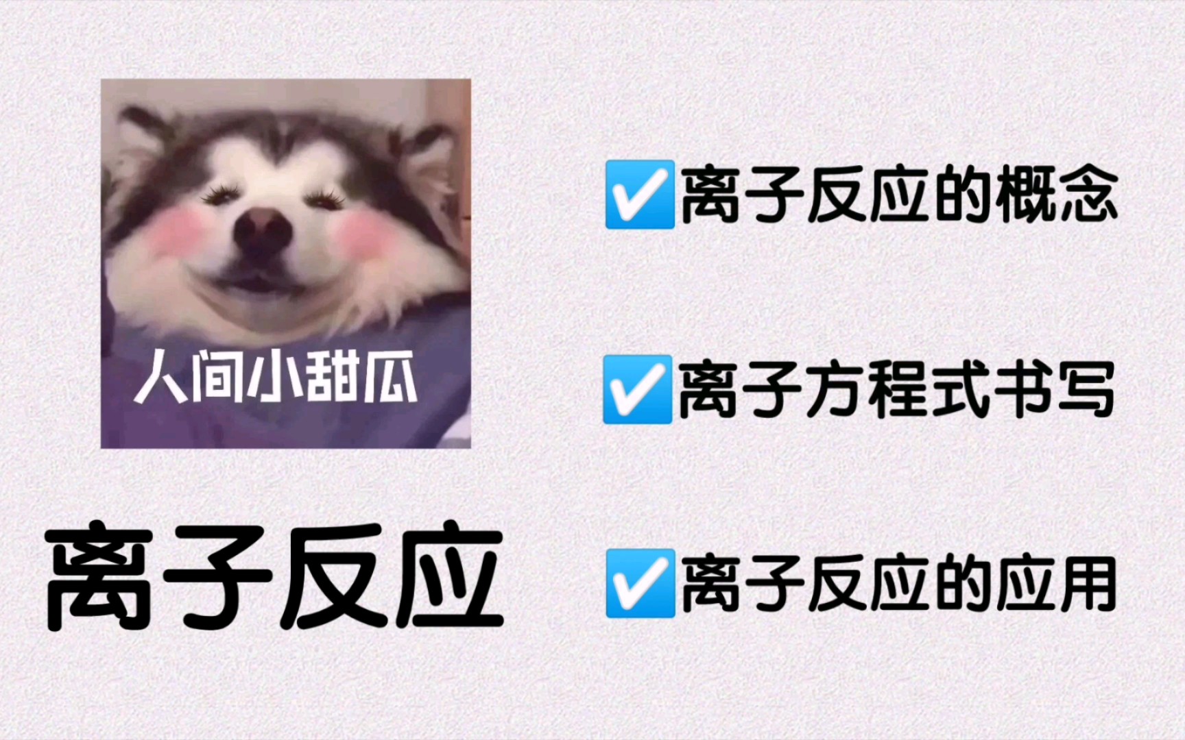 离子反应