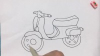 简笔画电动车,记得收藏哦